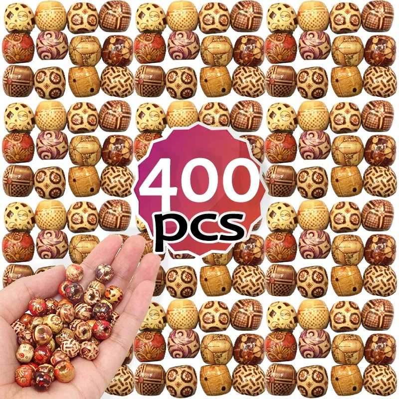 Retro-Braided-Hair-Wood-Beads-Vintage-Dirty-Braid-Bead-String-Chain ...