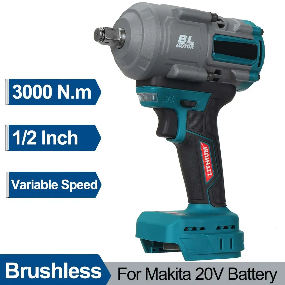 3000N-m-Torque-Brushless-Electric-Impact-Wrench-1-2inch-Socket-Wrench ...