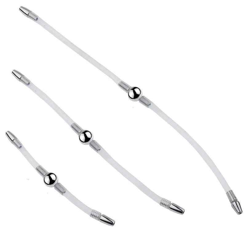 Double End Urethral Dilator Catheter Cock Sounds Tube Penis Plug Urethal Sounding Toys For Men ...
