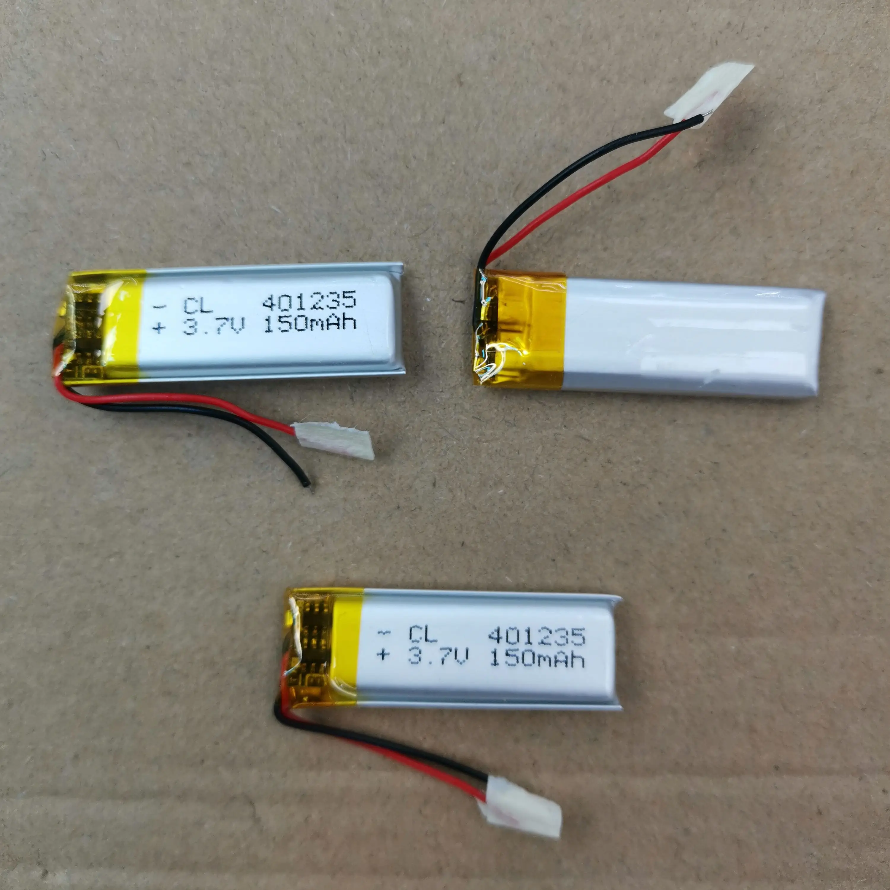 3-7V-2-wires-401235-041235P-lithium-battery-with-protection-board-used ...