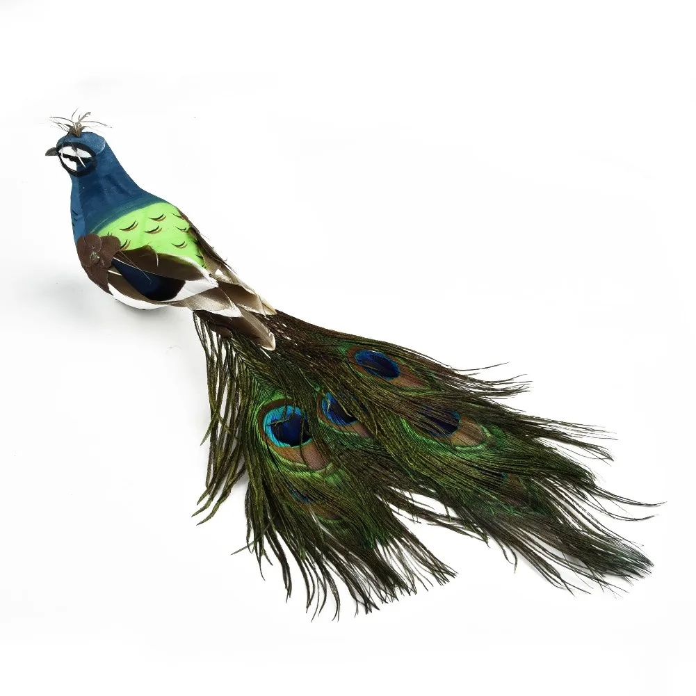 Garden-Decorations-Holiday-Party-Favor-Artificial-Peacock-Bird ...
