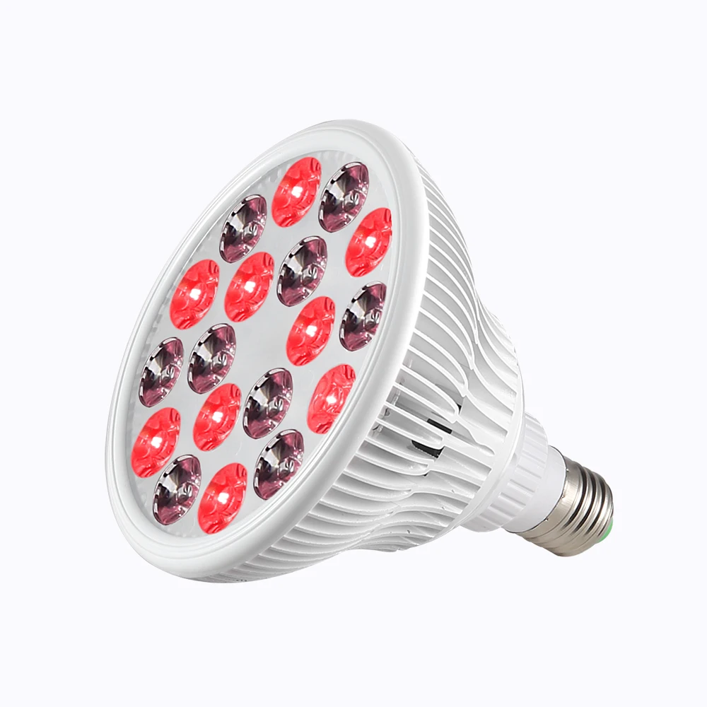 54Watt 810nm 830nm 850nm Near Infrared Lamp, Red Light Therapy Bulb E27 630nm 660nm for Skin and ...