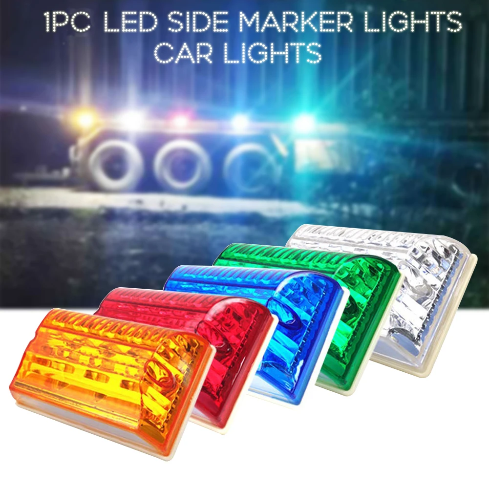 DC24V-12LED-Side-Marker-Lights-Car-External-Lights-Squarde-Warning-Tail ...