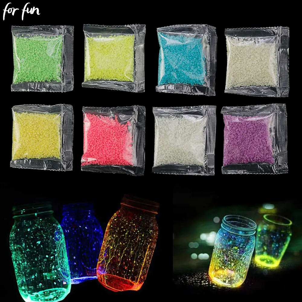 For-Fun-10g-Pack-Luminous-Sand-Stone-Fluorescent-Particles-Glow-in-the ...