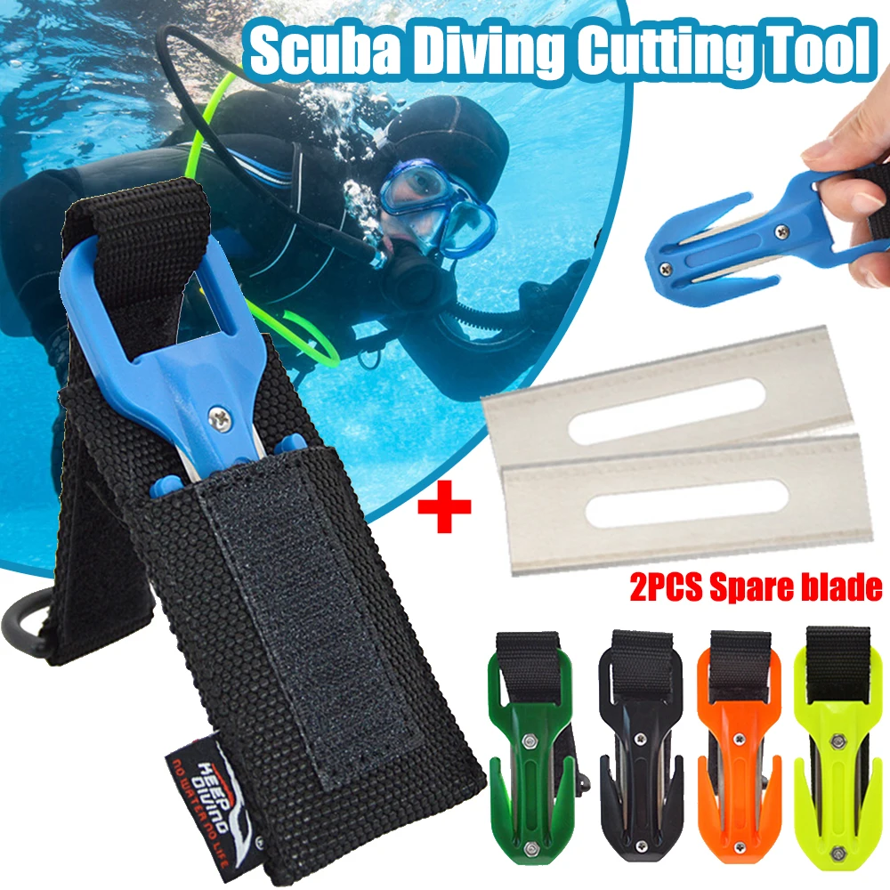 Scuba-Dive-Line-Cutter-With-Webbing-Safety-Snorkeling-Knives-for ...