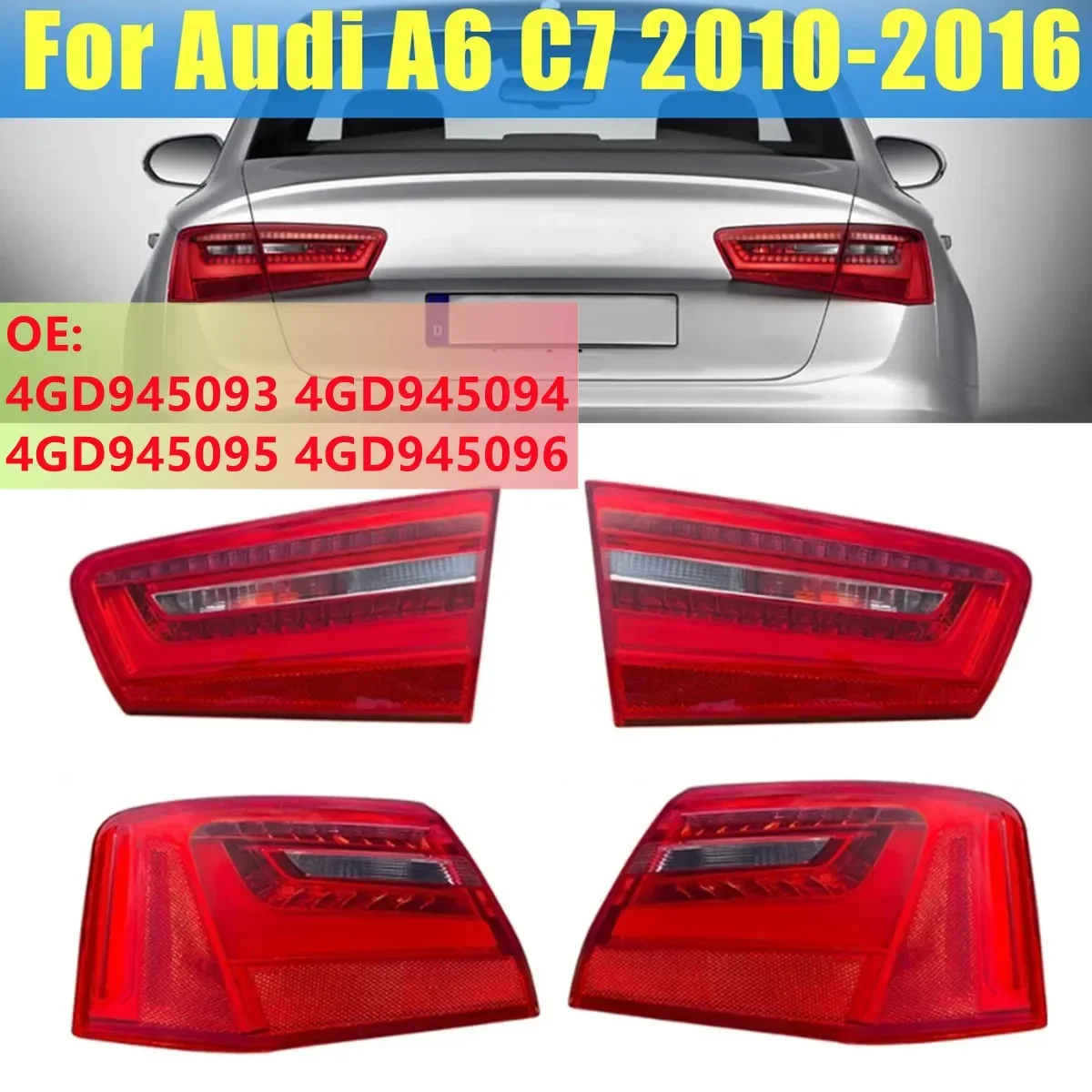 LED-Tail-Lamp-Assembly-For-Audi-A6-C7-2010-2011-2012-2013-2014-2015 ...
