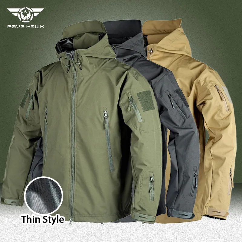 Waterproof-Tactical-Jacket-Men-Spring-Autumn-Multi-pocket-Wear ...