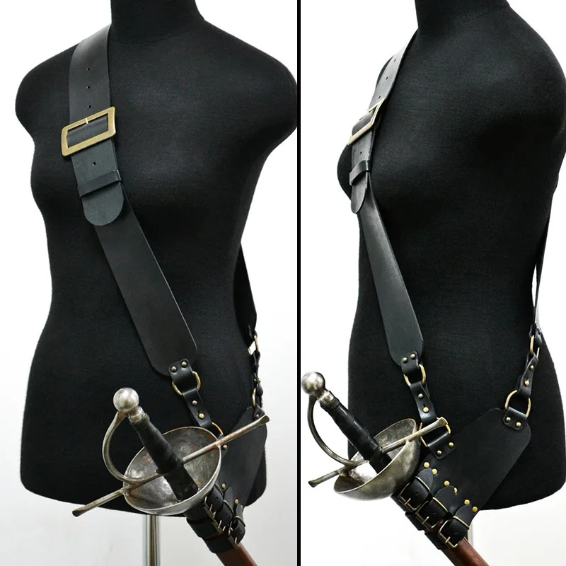 Medieval-Shoulder-Strap-Sword-Holder-Sheath-Scabbard-Knight-Pirate ...