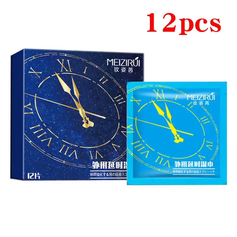 12pcs Natural Herbal Men Sex Enhancer Wipes Prolong Retardant ...