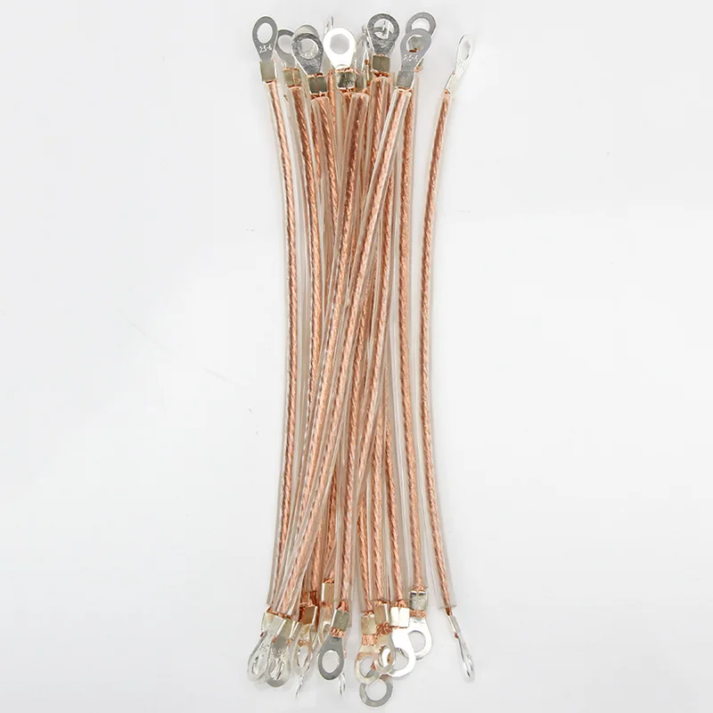 100Pc-Bridge-Ground-Wire-Plastic-Shell-2-5-4-6mm2-square-Copper-Hole ...