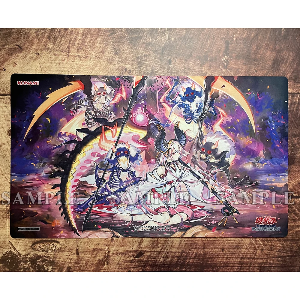 Yu-Gi-Oh Terrores do Overroot, TCG Playmat, Flores Vermelhas da ...