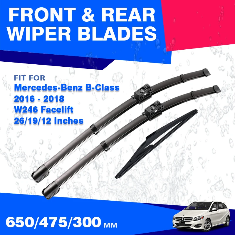 For-Mercedes-Benz-B-Class-W246-Facelift-2016-2019-Front-Rear-Wiper ...