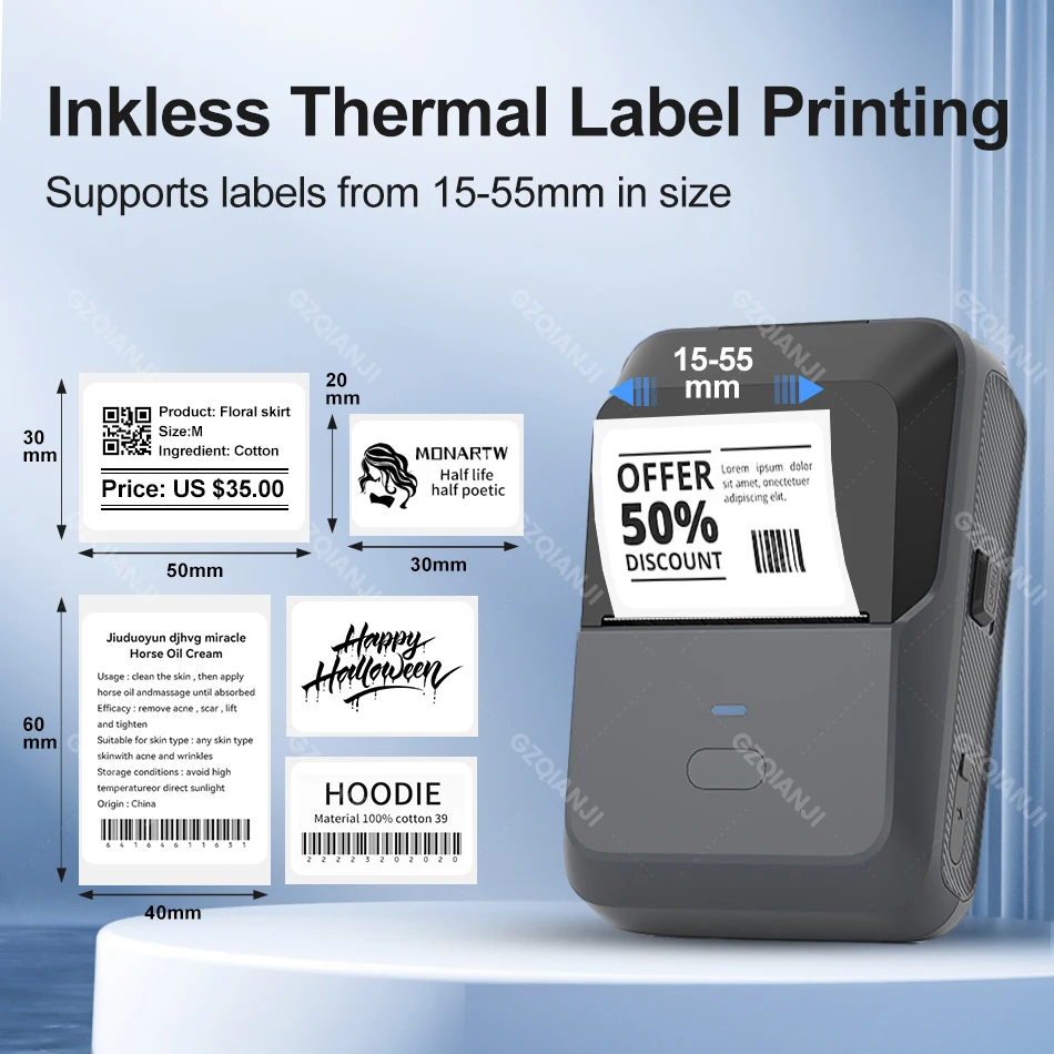 PrintPeak Thermal Label Printer Compact Versatile Labeling, 04/23/2024