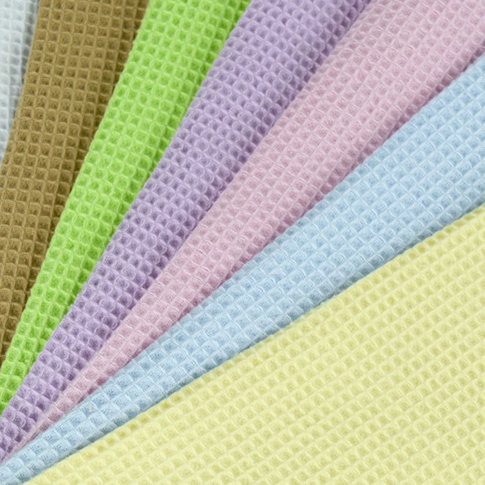 Soft-Waffle-Weave-Cotton-Fabric-Pure-Color-By-Half-Yard-DIY-Quilting ...