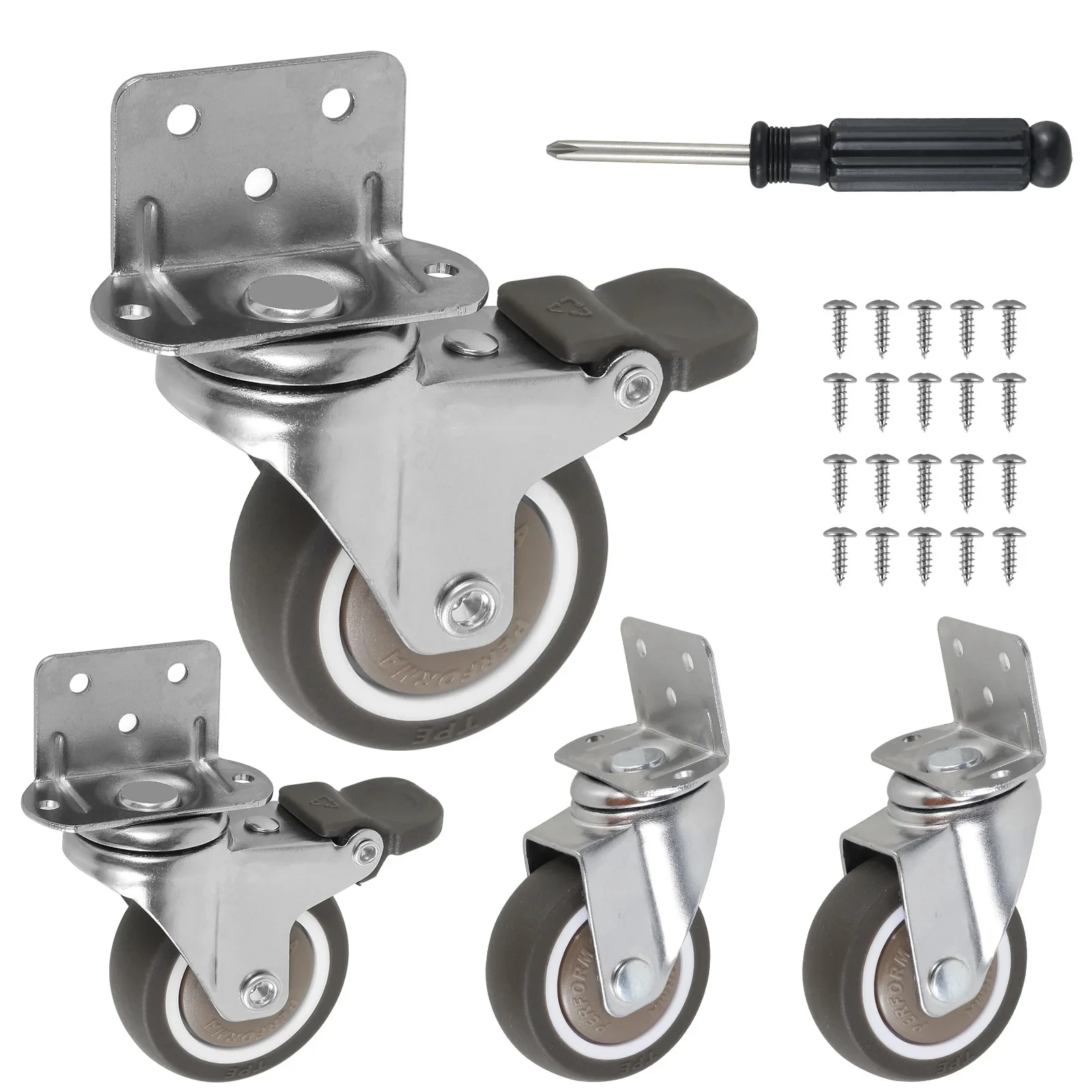 4Pcs-1-2inch-Furniture-Casters-360-Rotational-L-Shaped-Soft-Rubber ...