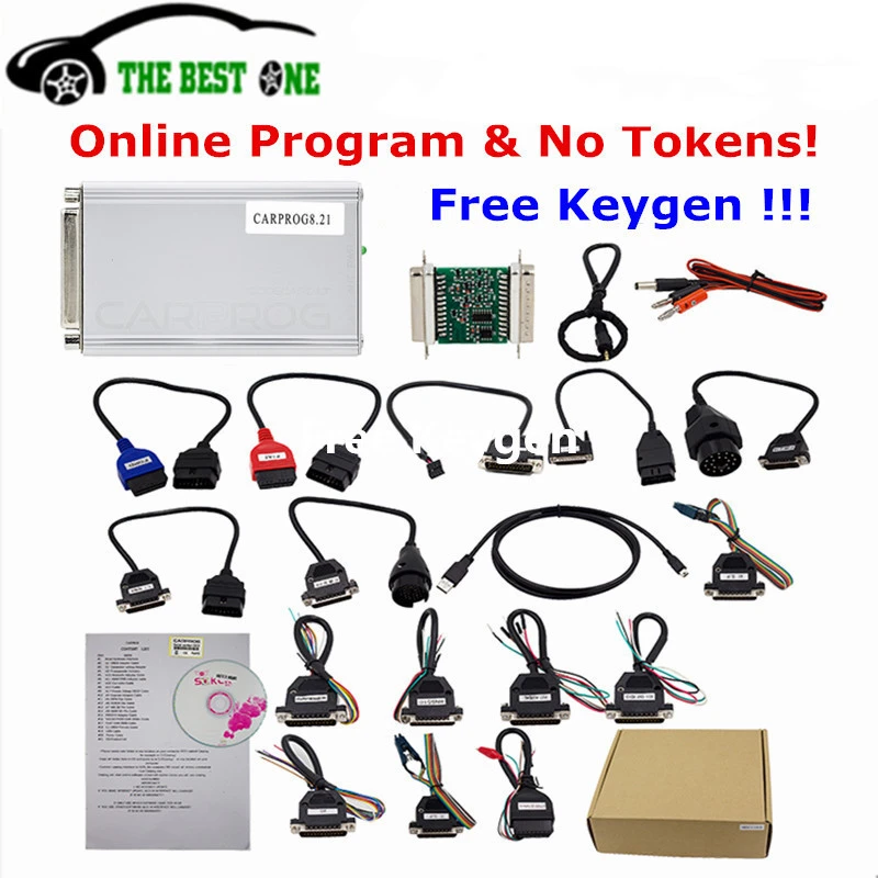 Free Keygen Online Carprog V8.21 V13.77 Full Set Auto Repair Tool Car ...