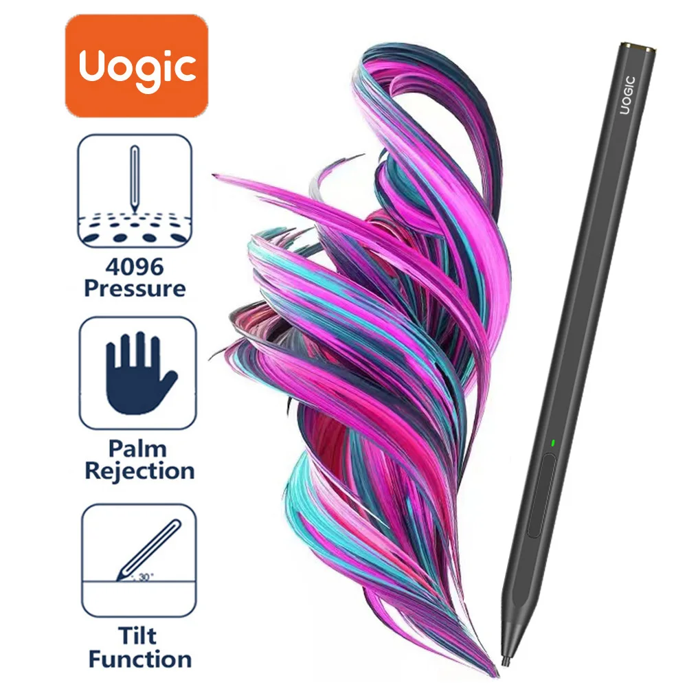 Uogic-4096-Pressure-Palm-Rejection-Stylus-Pen-For-Microsoft-Surface-Pro ...