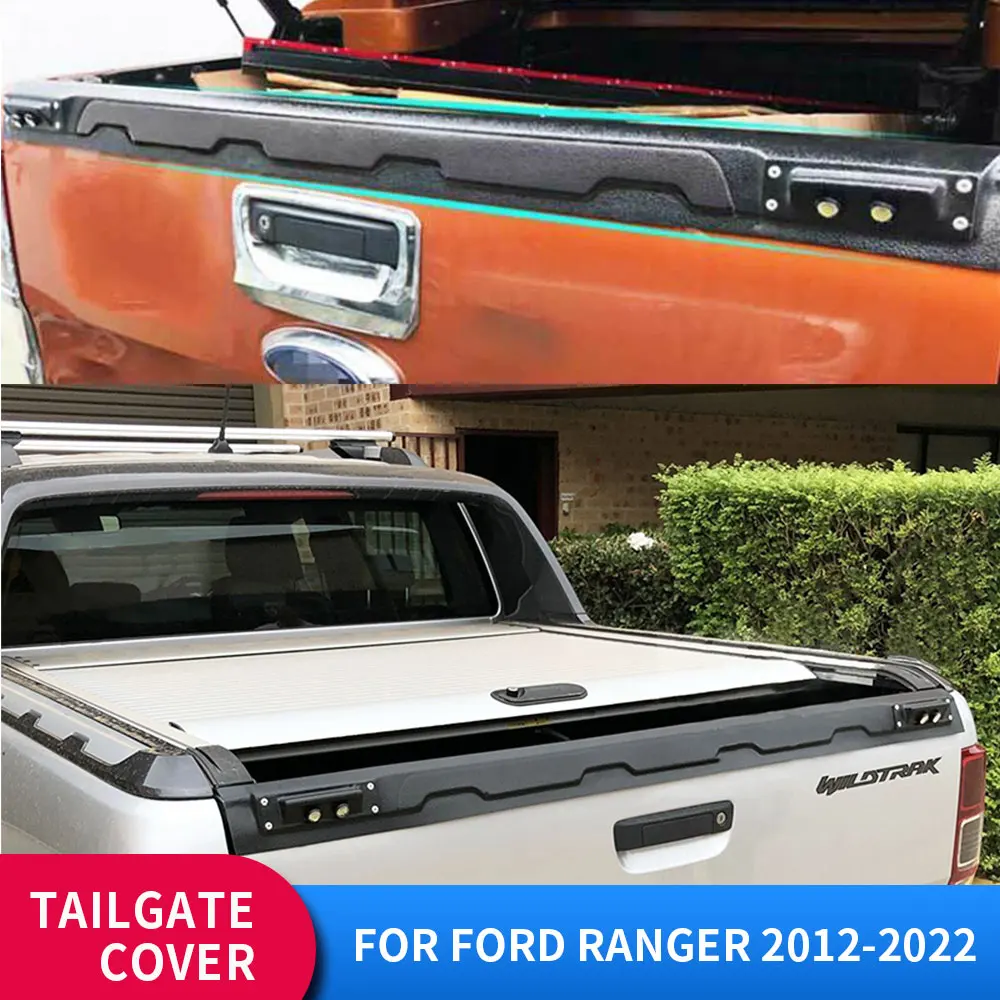 Rear-Bed-Rail-Top-Liner-Tailgate-Protector-with-LED-for-Ford-Ranger ...