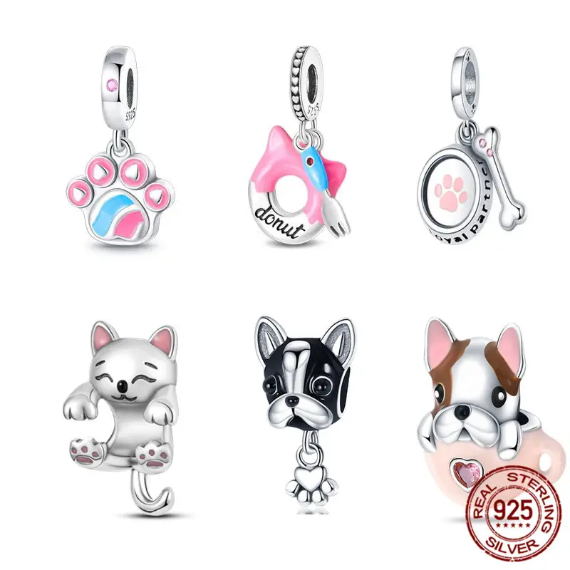 Abalorio-de-plata-de-ley-para-pulsera-Pandora-colgante-para-mascota ...