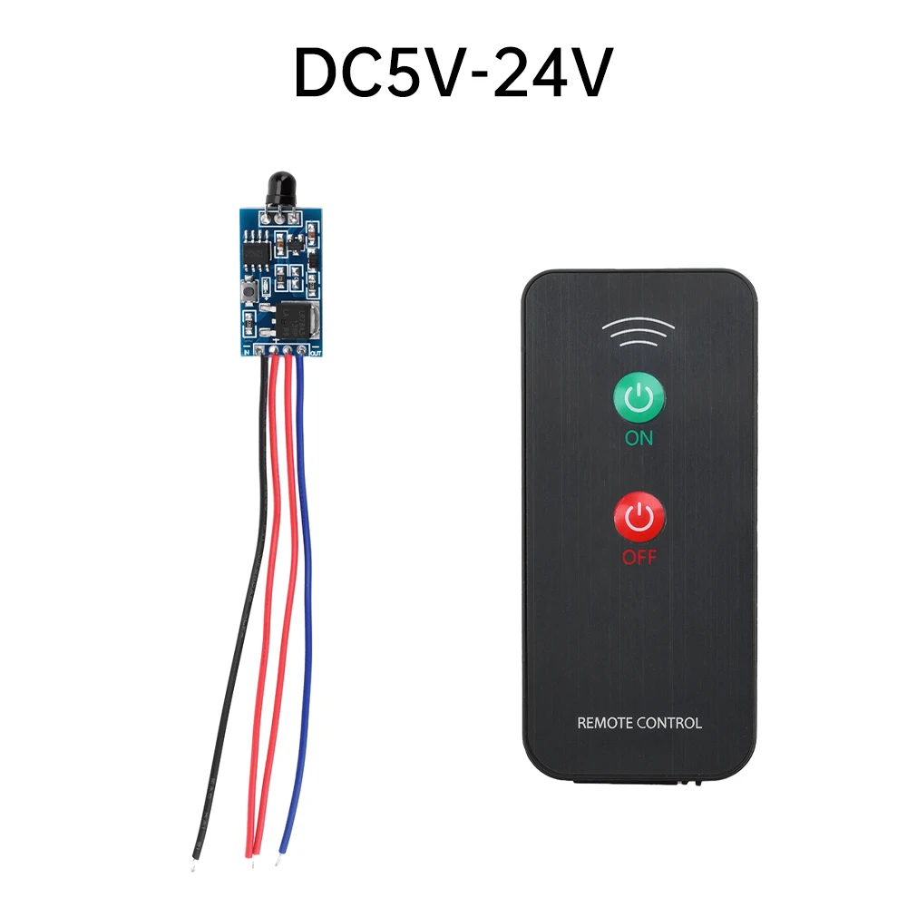 One-button-two-button-Infrared-IR-Remote-Switch-DC-5V-24V-Relay-Module ...