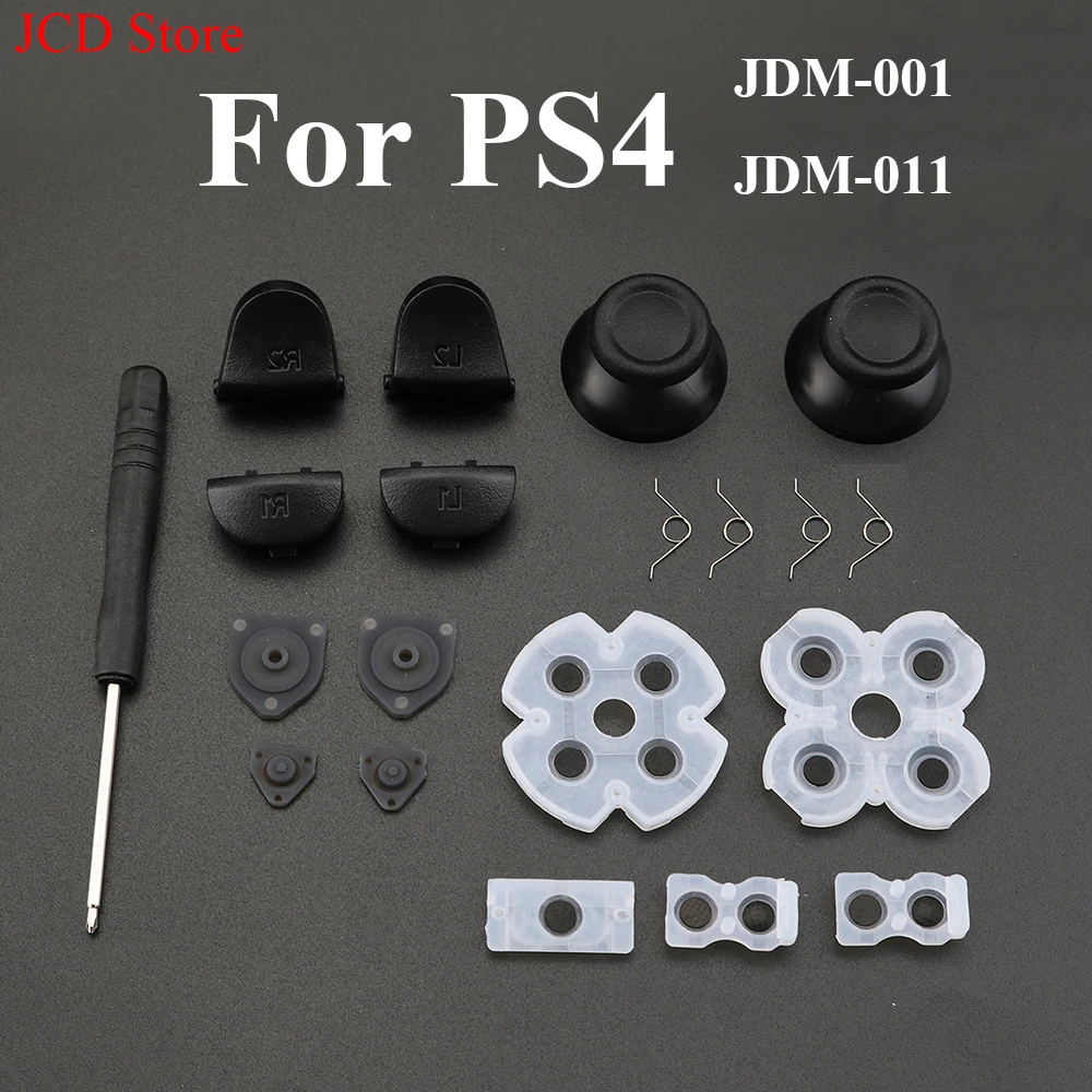 For PS4 JDM-001 / 011 Controller L1 R1 L2 R2 Trigger Buttons 3D Analog ...