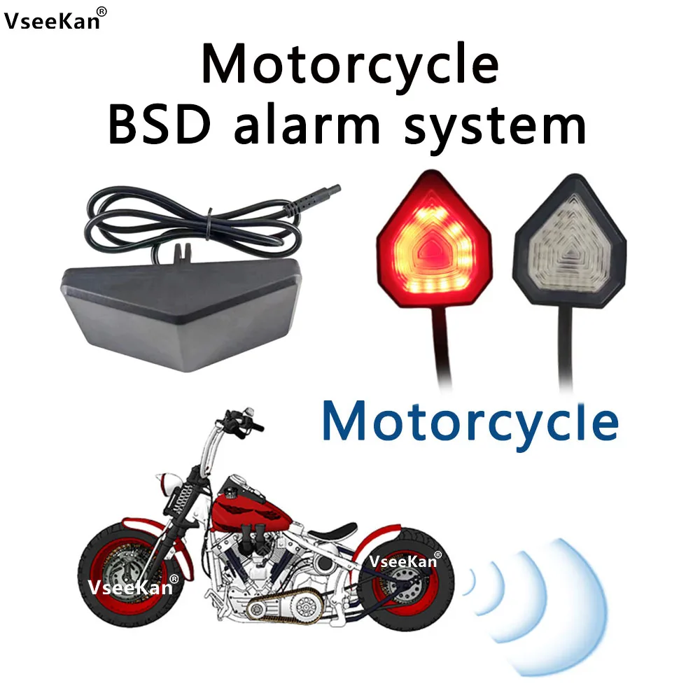 Motorcycle Blind Spot Radar Detection System 30m Range IP67 Waterproof ...