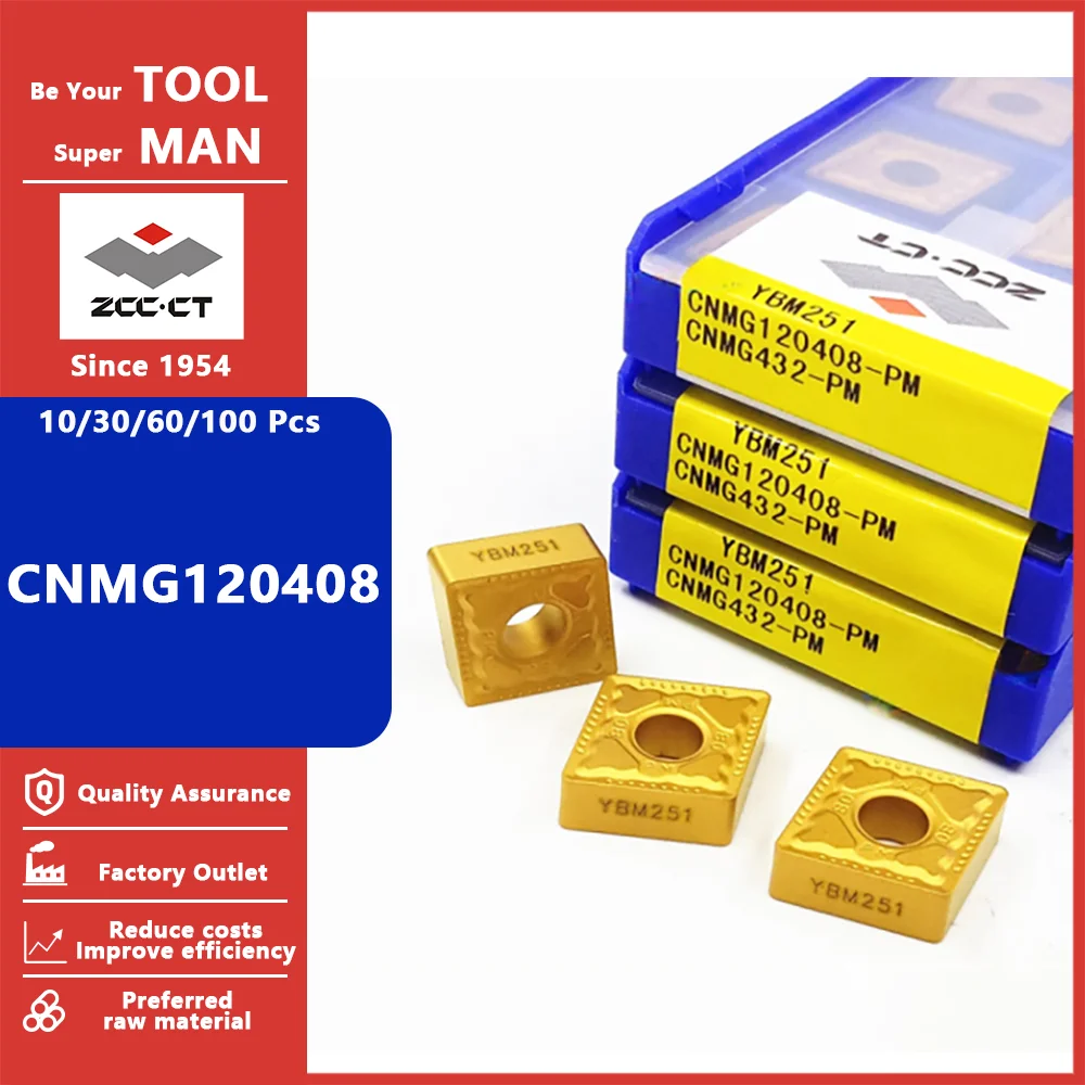 ZCC CT CNMG120408 CNMG 120408 DF EF PM DM Finishing Medium Roughing ...