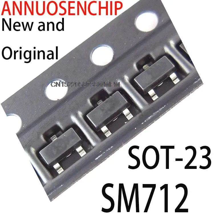 100 piezas nuevo y Original SM712.TCT TCT 712 SOT-23 RS-485 nuevo y original SM712