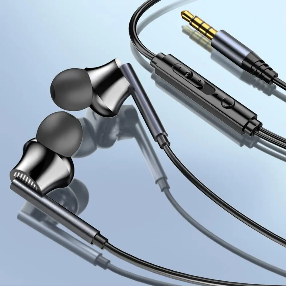 Premium-Earphone-with-Mic-Headphone-Enhanced-Wired-Sport-Earbuds ...