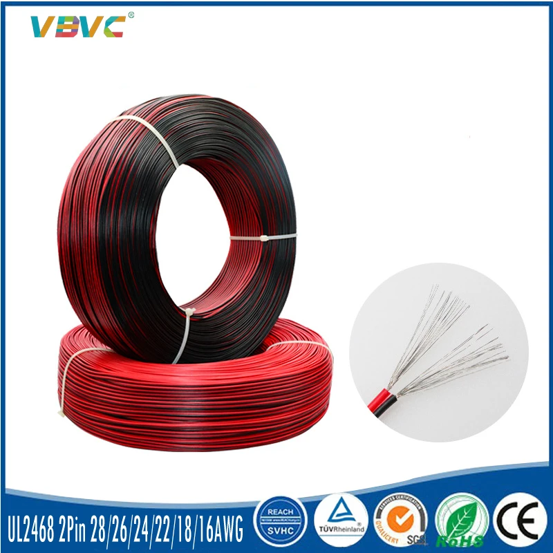 28-26-24-22-18-16AWG-Tinned-Copper-Red-Black-Electric-Wire-For-Car ...