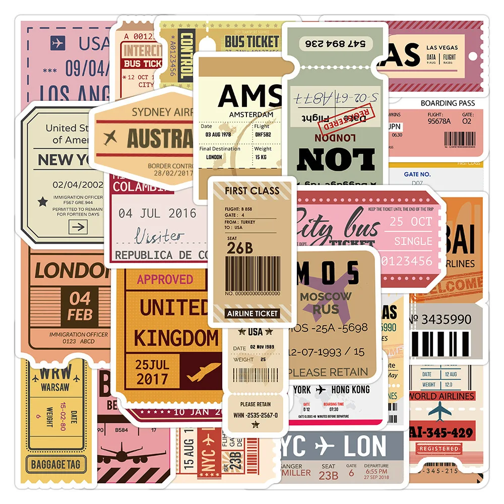 Vintage Travel Ticket