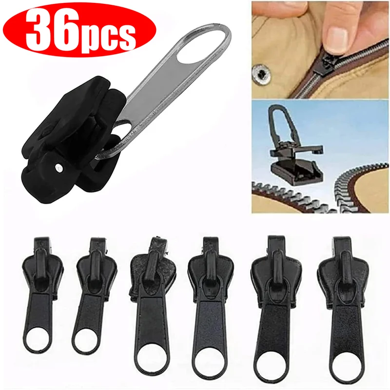 6-36pcs-Fix-Zip-Puller-Cerniere-istantanee-universali-Fix-Zipper-Kit-di ...