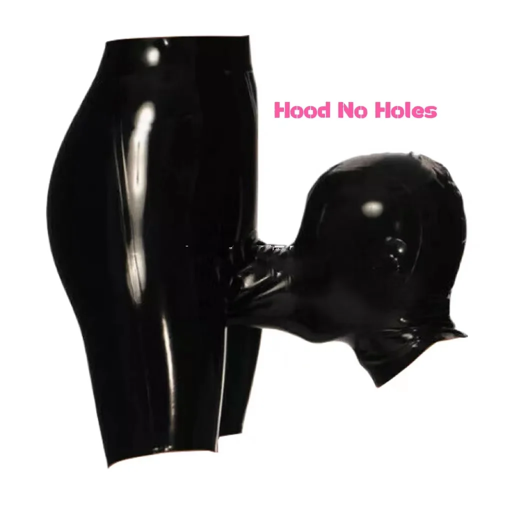 New-Latex-Mask-shorts-Rubber-shorts-With-Hood-Fashion-unique-party-Sexy-Black-Rubber-Underwear ...