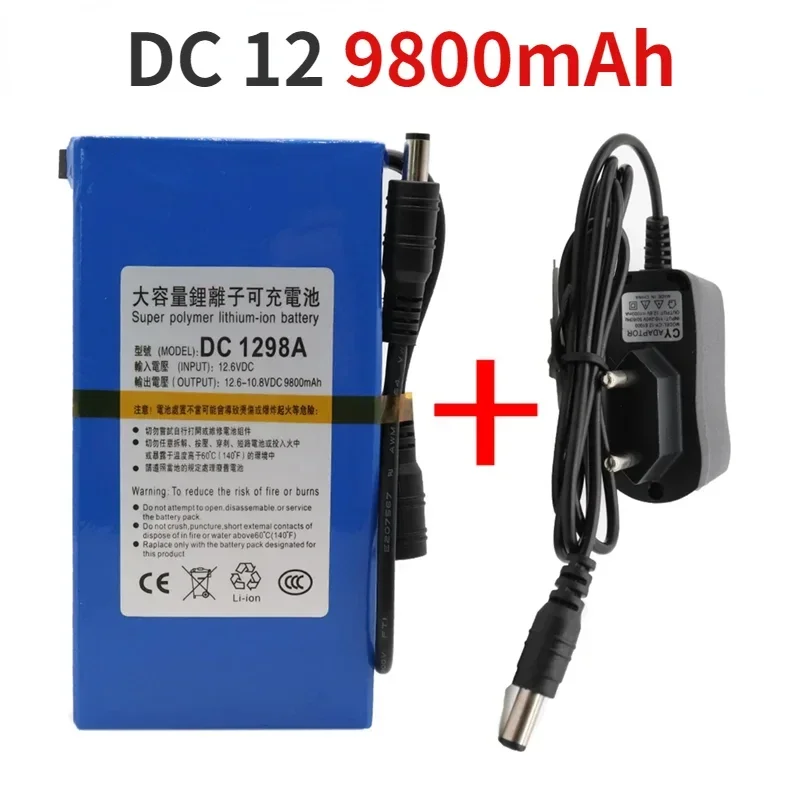 2024-DC12980-12V-9800MAH-Battery-High-Quality-Rechargeable-Portable-Lithium-Ion-Battery-DC-12V ...