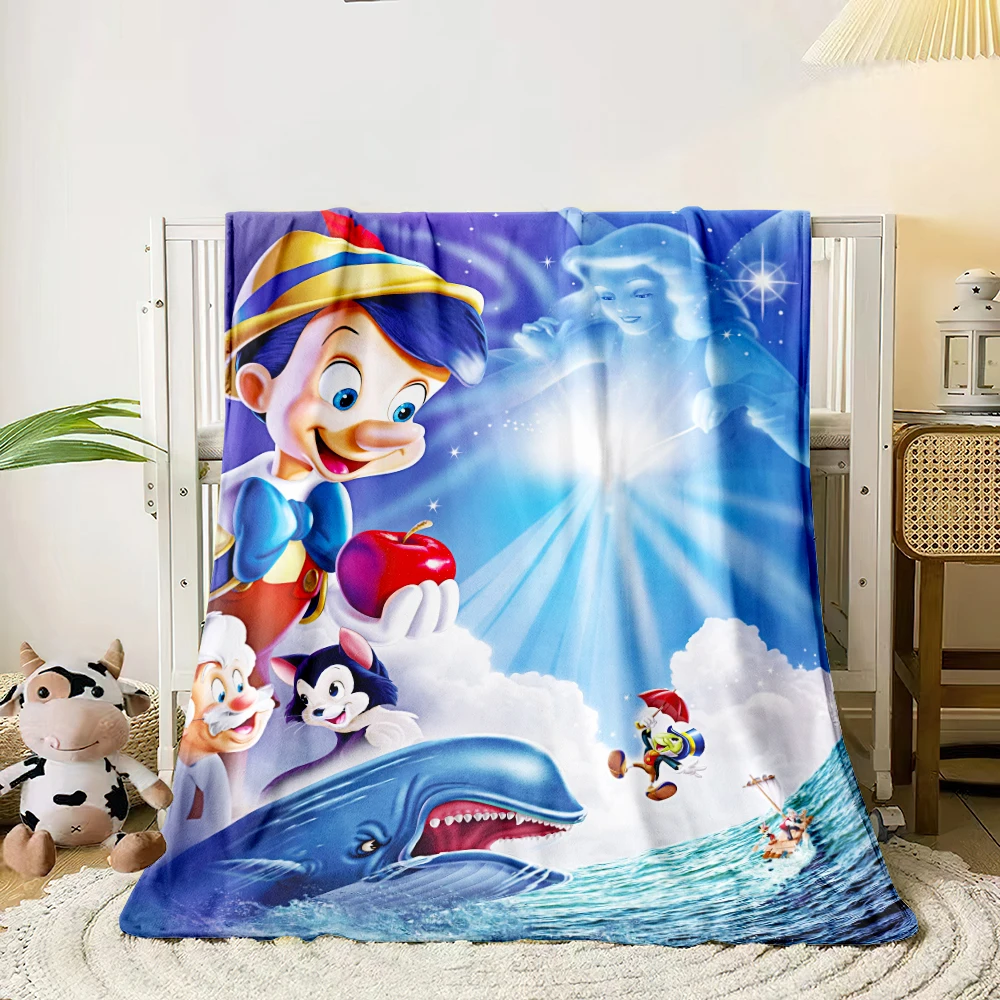Pinocchio-Cartoon-printed-flannel-blanket-Four-seasons-blanket-for-sofa ...
