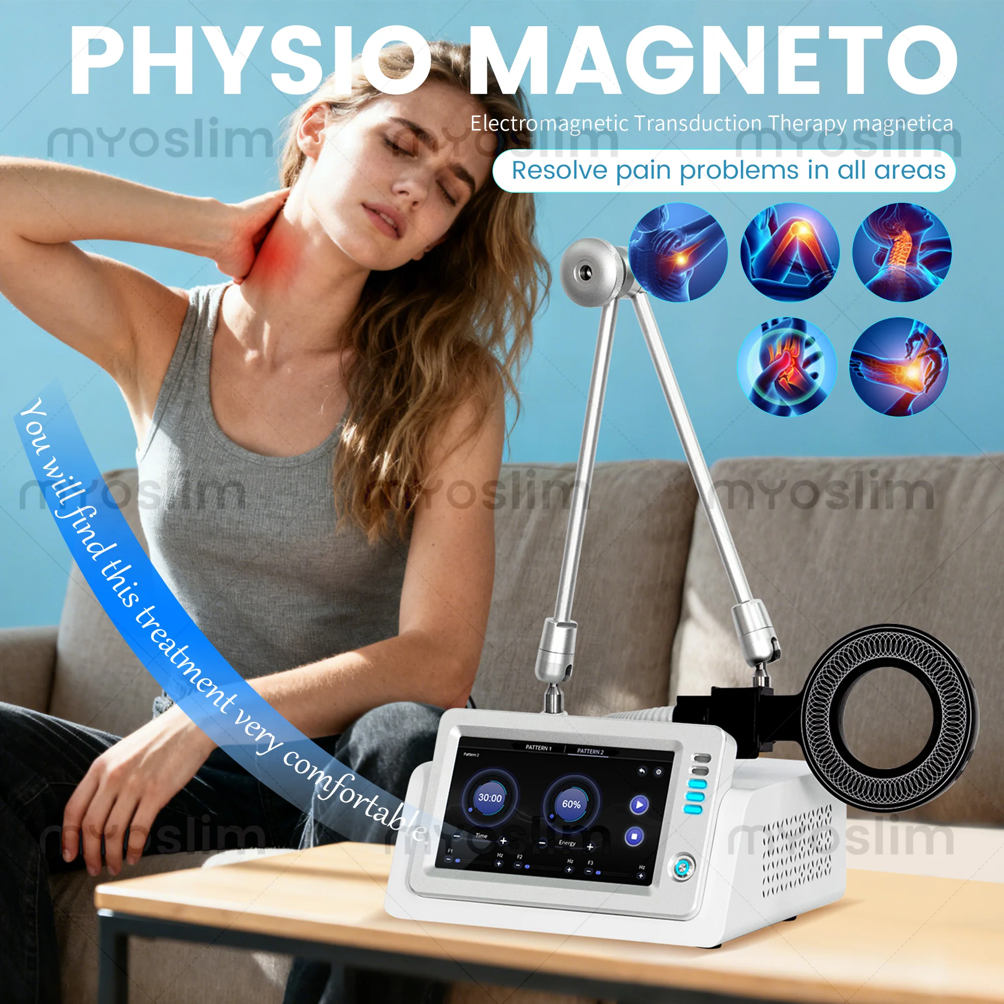 Emtt Physio Magneto therapy Hottest Magnetoterapia Pain Relief PEMF ...