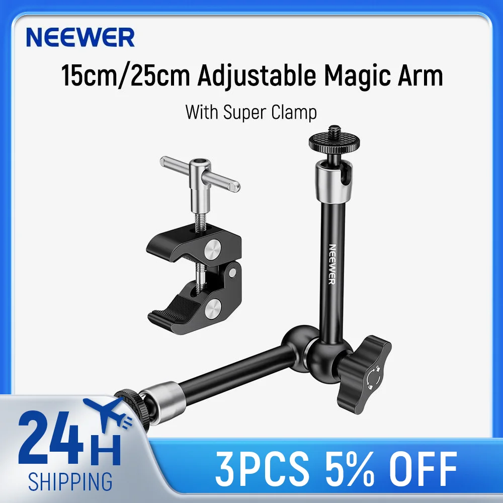 NEEWER-Clamp-with-1-4-and-3-8-Thread-and-9-8-inches-25cm-Adjustable ...