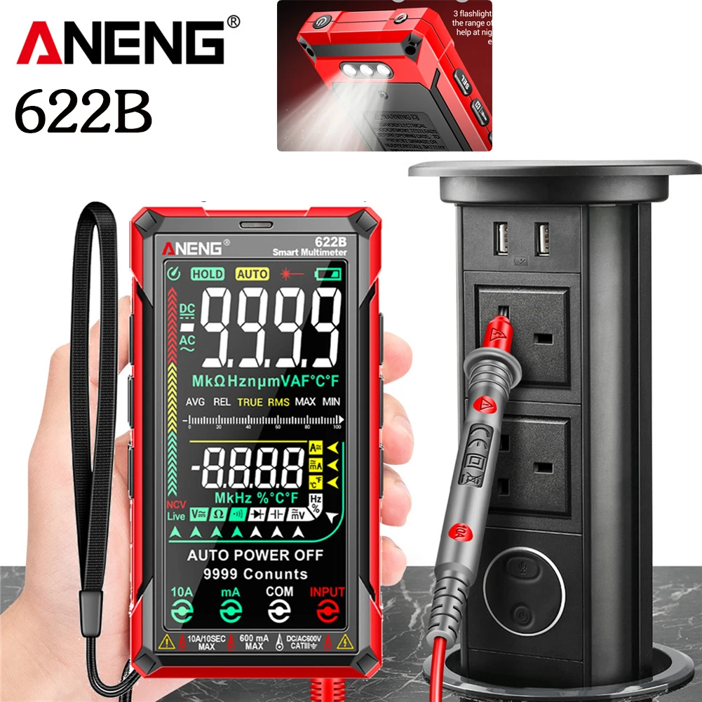 ANENG-622B-Digital-Smart-Multimeter-Electrical-Tool-10A-Tester-Meter ...