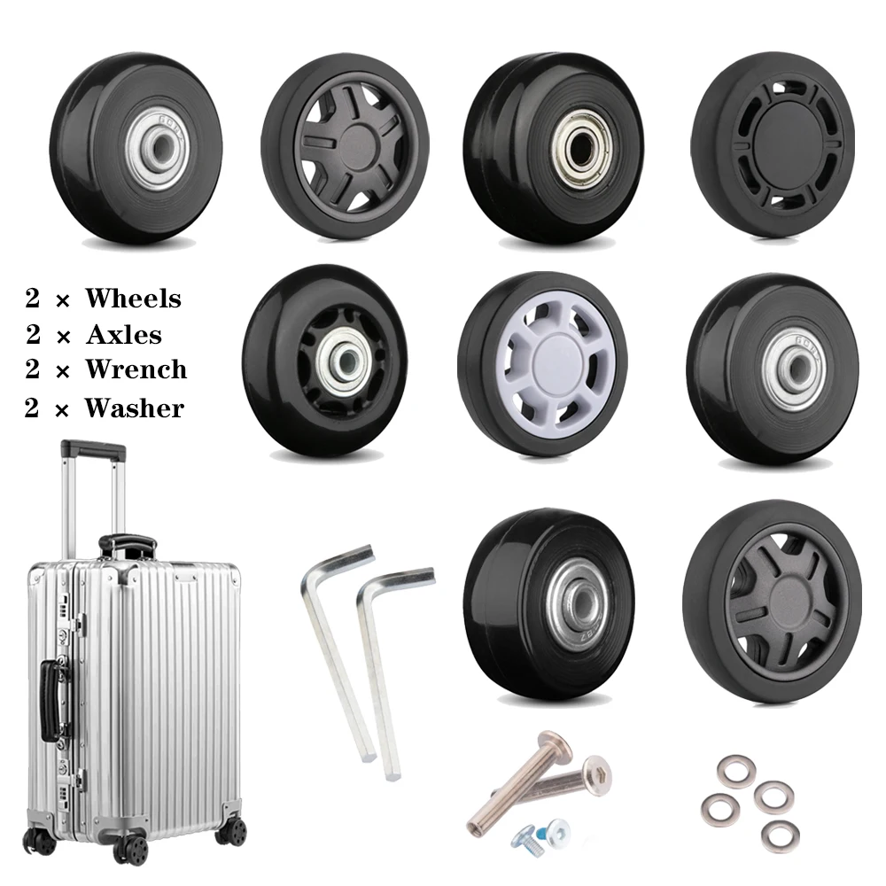 Suitcase Wheel Accessories Universal Caster Wheel Pulley Luggage Mute ...