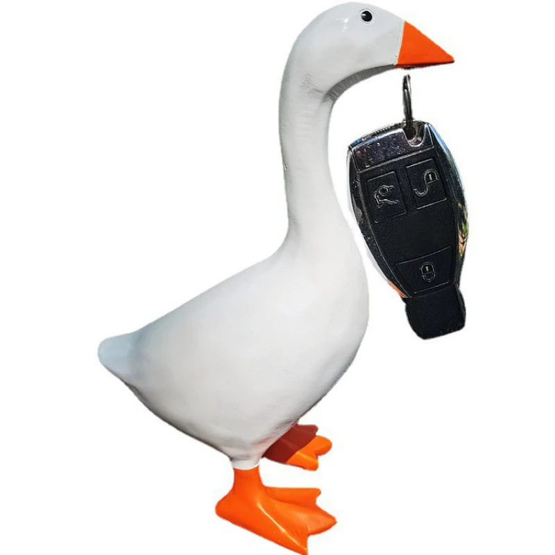 Magnetic Keychain Holder Duck Key Cute Goose Storage Key Home ...