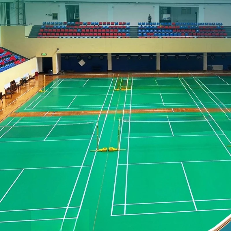 badminton floor, indoor and outdoor non-slip, plastic sports floor ...