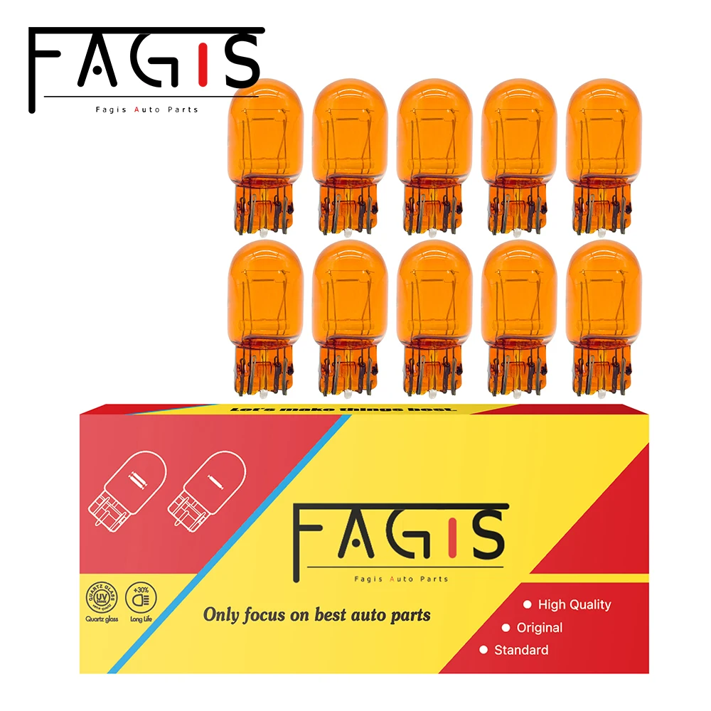 Fagis-10-Pcs-T20-7440-7443-WY21W-WY21-5W-12V-21W-21-5W-Natural-Amber ...
