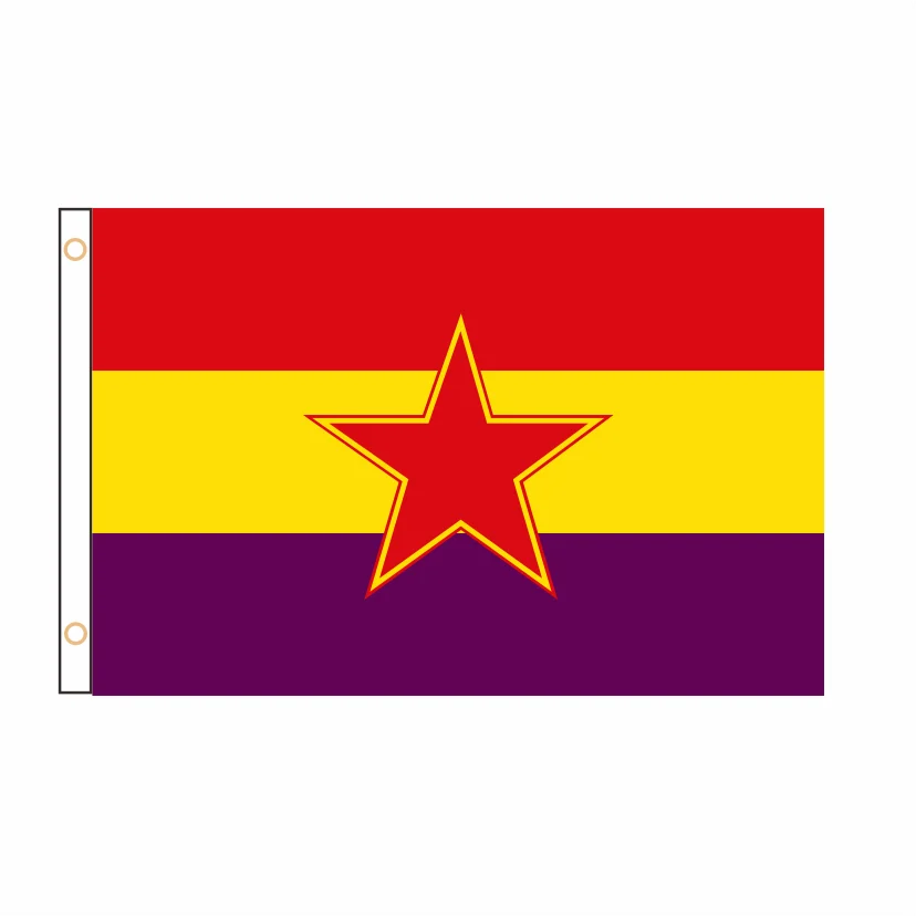 Bandera-comunista-de-la-Rep-blica-Espa-ola-cartel-para-interiores-y ...