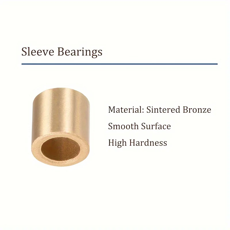 Sintered Copper Self-Lubricating Bearings 10PCS - ZZ Bushings for 3D ...