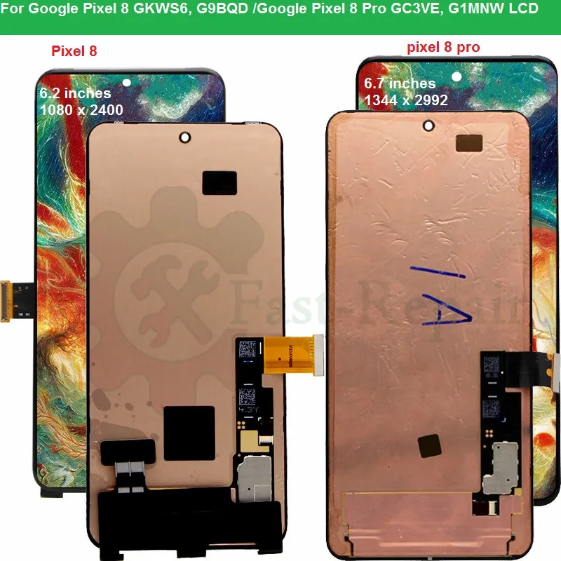 original-For-Google-Pixel-8-LCD-Display-GKWS6-G9BQD-Screen-Digitizer ...