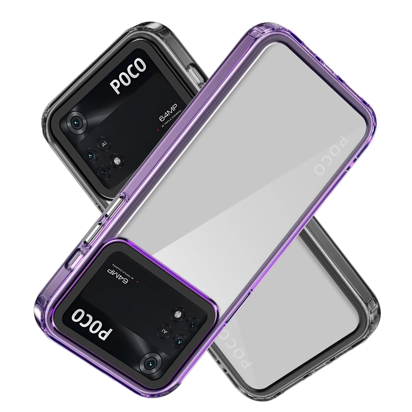 Luxury-Acrylic-Shockproof-Clear-Case-For-Poco-M4-Pro-4G-M4-5G-M5-4G-X5 ...