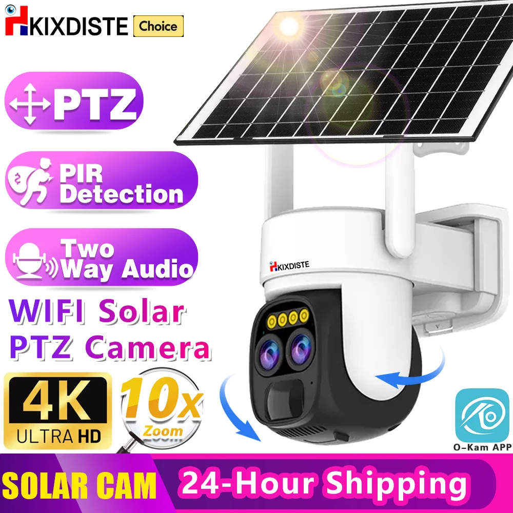 8MP-4K-10X-Optical-PTZ-Zoom-Solar-Powered-Camera-Dual-Lens-Outdoor ...