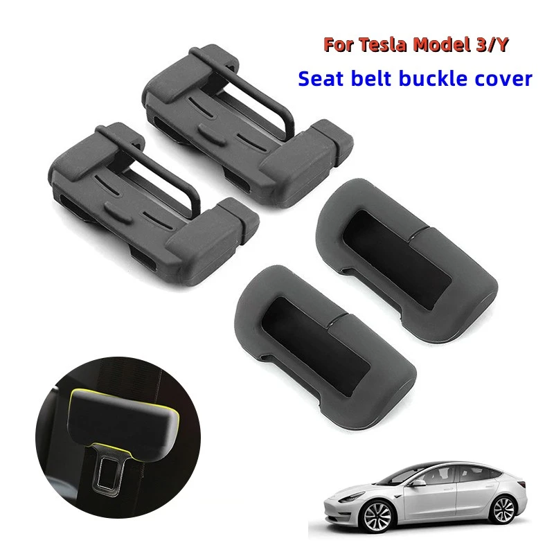 For Tesla Model 3/y Seat Belt Buckle Protective Cover Silicone ...