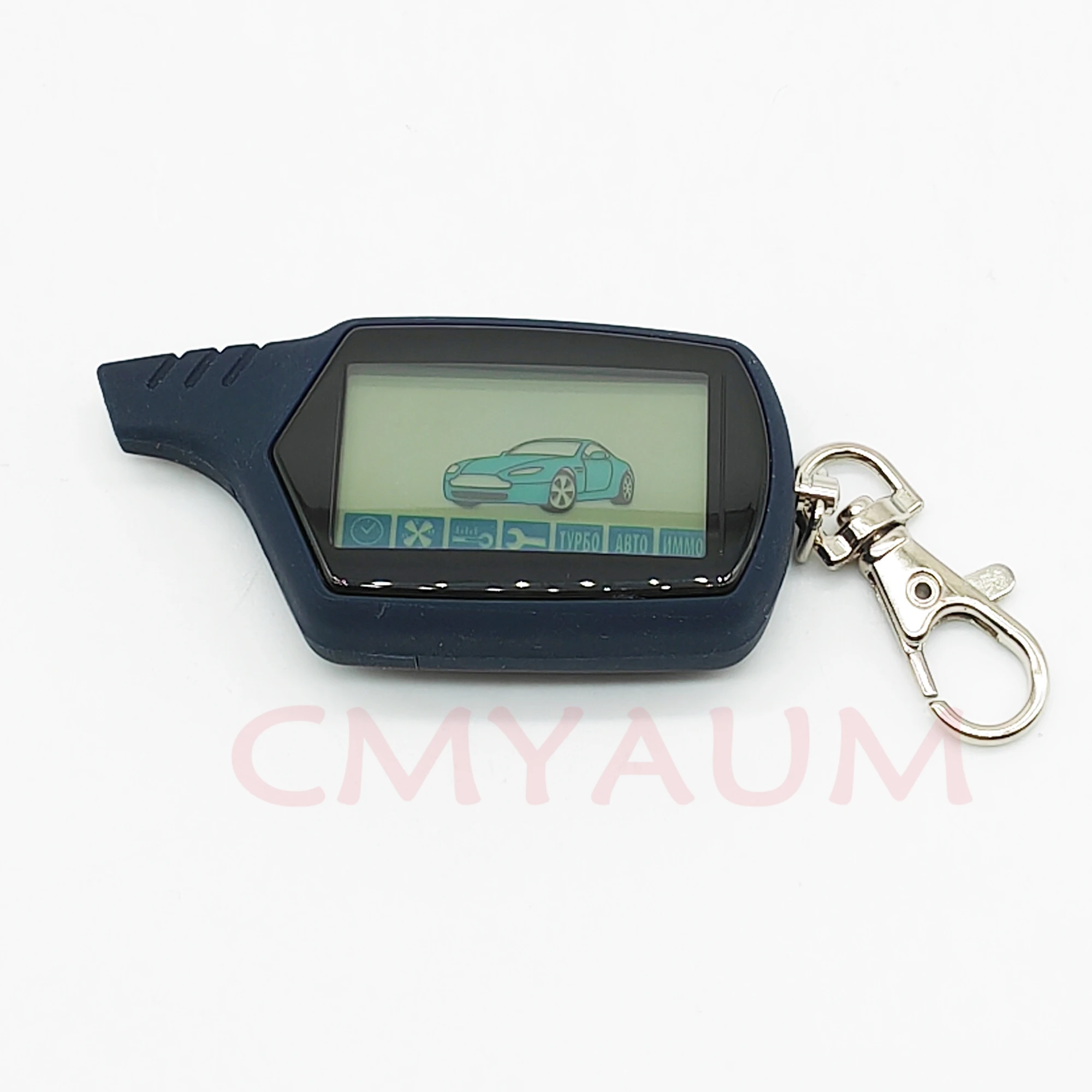 A91 2-way Lcd Remote Controller Key Chain Car Anti-theft Alarm System ...