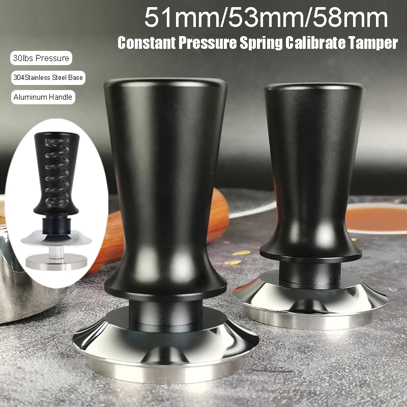 51-53-58mm-Espresso-Tamper-Barista-30lb-Calibrated-Spring-Stainless ...